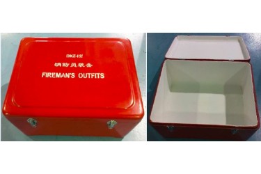 RS, FIBREGLASS STORAGE BOX, RED, 71(L) X 57(W) X 35(H) CM