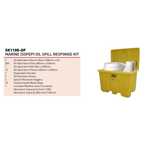 SPILL STATION, SOPEP 7 BARREL OIL / FUEL MARINE SPILL KIT