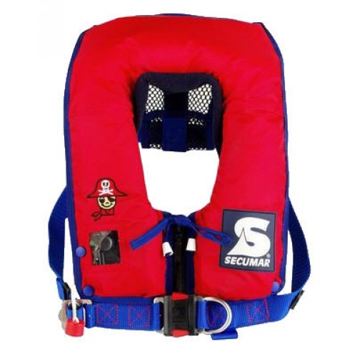 SECUMAR Survival Mini, 150N inflatable lifejacket for small children ...